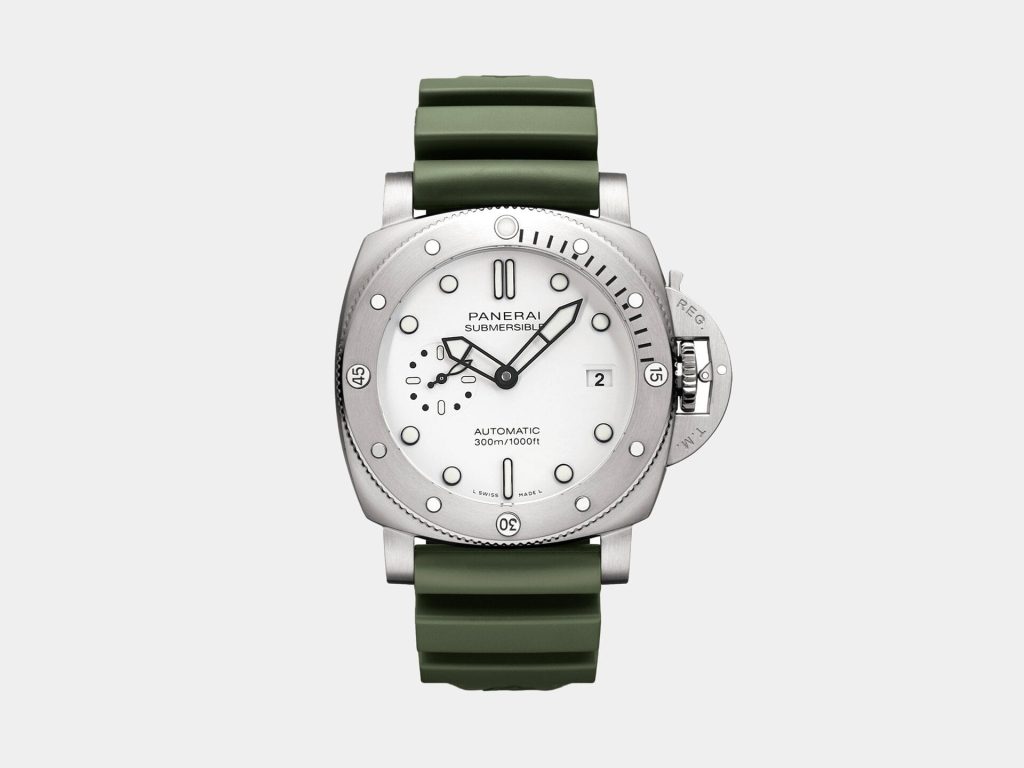 VS Factory Panerai Submersible QuarantaQuattro PAM1226 White Dial Steel ...